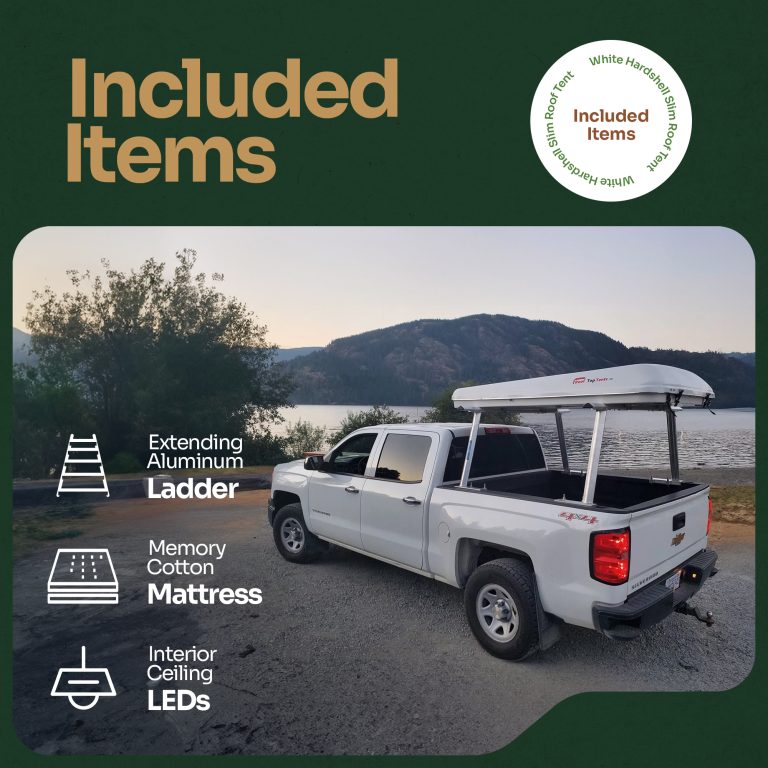 Black Hardshell Slim Roof Tent – Rooftop Tents SA