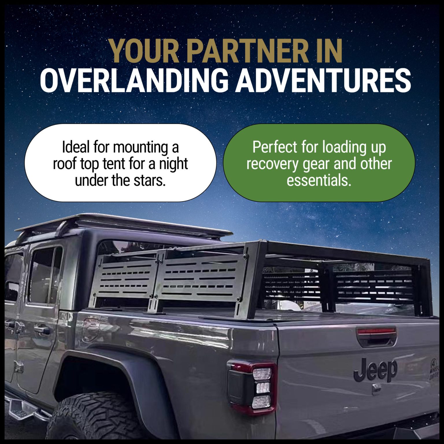 Jeep Gladiator Bed Rack – Rooftop Tents SA